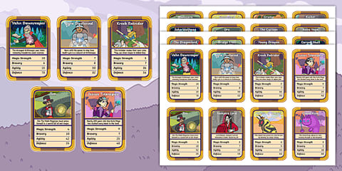Superhero-Themed Adding Fractions - KS2 Maths Top Cards Game