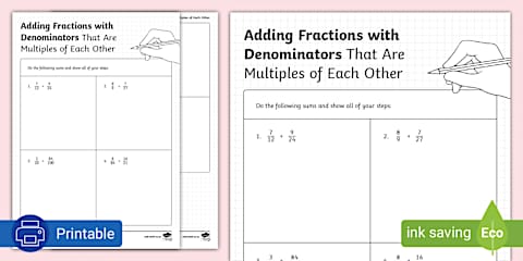 Four in a Row: Adding Fractions (Different Denominators)