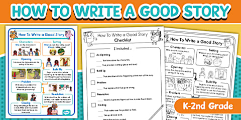 Roll a Story Narrative Writing Activity for 1st-2nd Grade