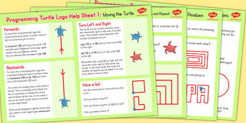 Programming Turtle Logo Writing Algorithms PowerPoint Lesson 2
