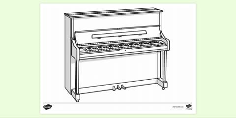 Beethoven Piano Music Mindfulness Colouring Activity