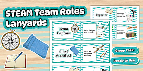 STEAM Team Roles - Lanyards