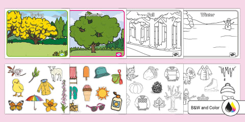Appropriate Dress for Seasons Photo Sorting Activity Mats
