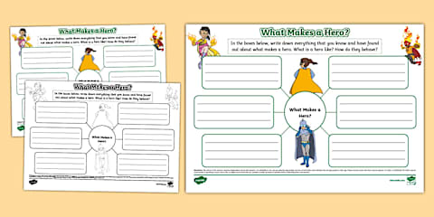 Describe a Hero Worksheet