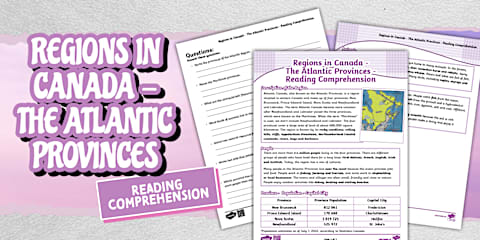 Regions in Canada: Central Canada – Grade 4 Reading Comprehension