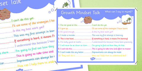 Growth Mindset Cut and Paste