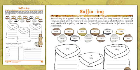 Doubling Final Consonant When Adding a Suffix Sorting Activity