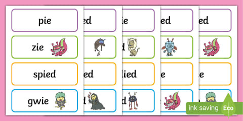 'ie' Read and Reveal