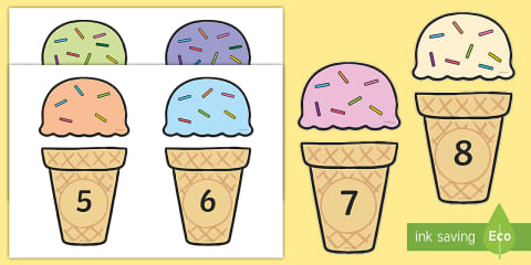 Odd and Even Ice Cream Sorting Activity