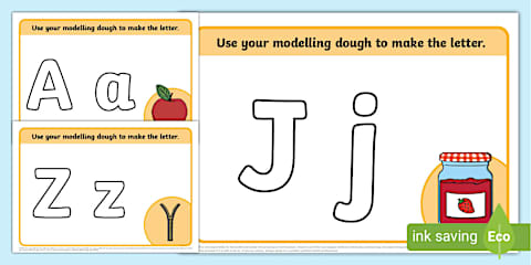 Alphabet Playdough Mats (lowercase)