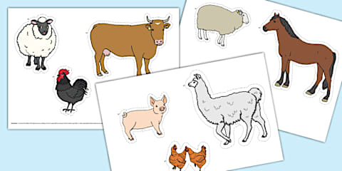 농장 동물 입체 삼각 만들기 | Farm Animals Triarama Craft