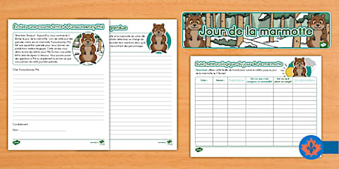 Groundhog Day Intermediate Activity Pack French