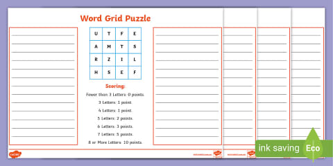 Nine Letter Word Puzzles