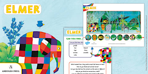 Elmer: Colouring Sheets [Ages 3-5]