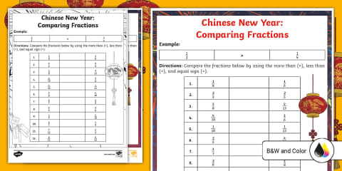 Chinese New Year Rounding to the Nearest 1000 Coloring Worksheet