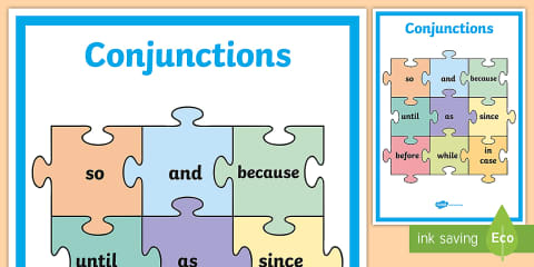 Connectives and Conjunctions Display Posters French - French