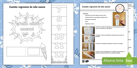 Hoja de actividad: Mis deseos de Año Nuevo