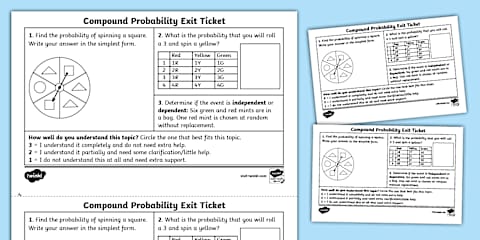 Sixth Grade Probability Performance Task