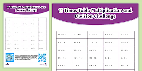 11 Times Table Game