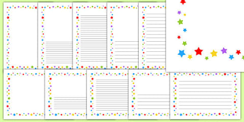 Lined Paper Template Pack - Primary Resource