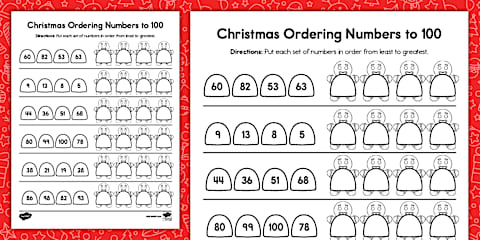 Second Grade Ordering Two-Digit Numbers