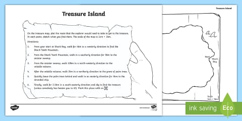 UKS2 Treasure Island Differentiated Reading Comprehension Activity