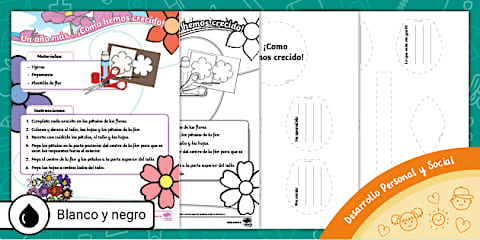 Manualidad: Minilibro mis recuerdos de este año