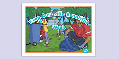 Keep Australia Beautiful Week Word Sorting Worksheet