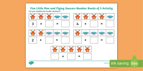 Number Bonds of 5 - Maths Carnival Games