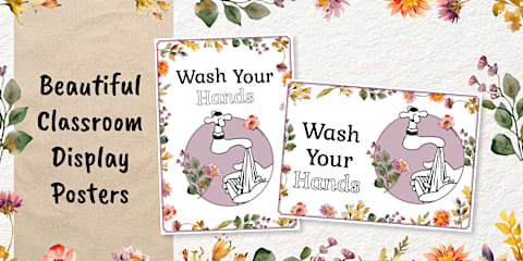 Wild Sketchbook Year 3 and 4 Common Exception Words Display Poster