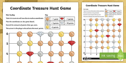 Coordinates and Area Island Game