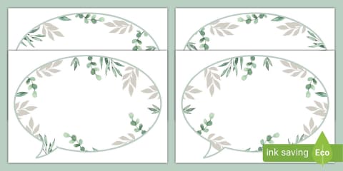 Editable Speech Bubbles