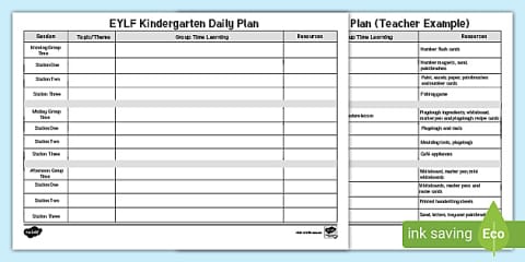 Blank Daily Work Pad Timetable - Relief teaching, planning, casual ...