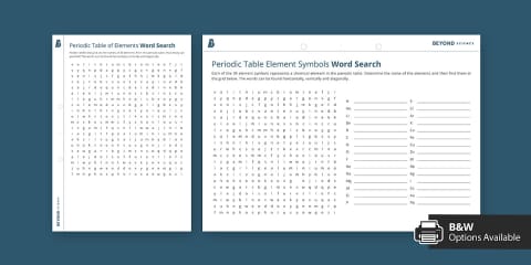 Science Week Periodic Table Puzzle Worksheet