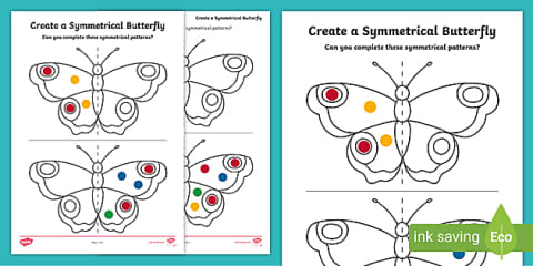 2D Shape Butterfly Cutting Skills Worksheets