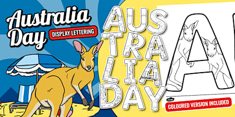 Australia Collaborative Puzzle Art Colouring Activity