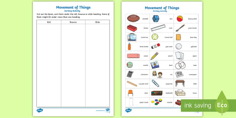 Contact and Non-Contact Forces SlideShow and Supporting Worksheet