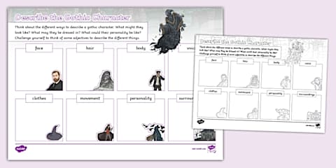 Gothic Writing Stimulus Pictures