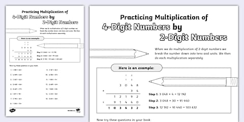 Multiplication and Division as Opposite Operations Activity Sheet
