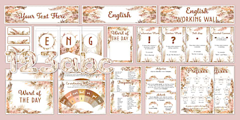 Boho Neutral Times Table Display Posters