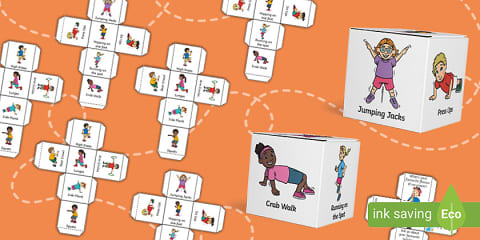 Roll and Exercise Gross Motor Dice