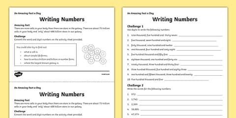 Reading 3-Digit Numbers Worksheet
