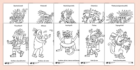 Olmecs, Maya, Aztecs, and Incas Map Worksheet for 6-8 Gr