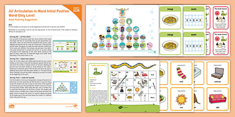 /s/ Articulation in Word Initial Position Phrase Level Activity Pack