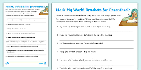 Use Brackets, Dashes or Commas to Indicate Parenthesis Resource Pack