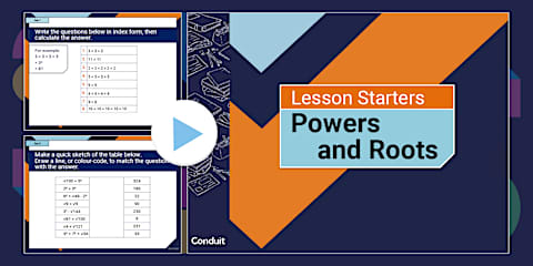 Powers and Roots Snakes and Ladders Game