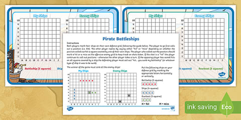 Battleships Grid Game English