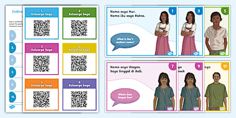 QR Code Hunt - Indonesian Place Names Puzzle