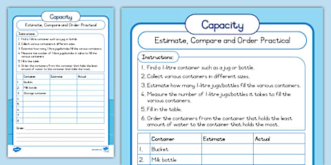 Grade 2 Maths Term 3 Capacity: Problem Solving Challenge Cards (CAPS ...