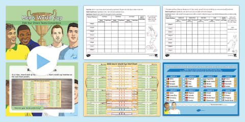 The 2026 Men's World Cup Pick Your Dream Teams Activity Pack